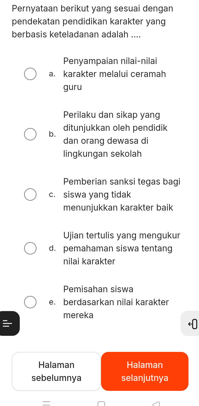 Pernyataan berikut yang sesuai dengan | StudyX