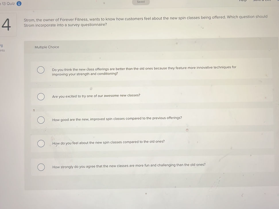 Strom, the owner of Forever Fitness, wants | StudyX