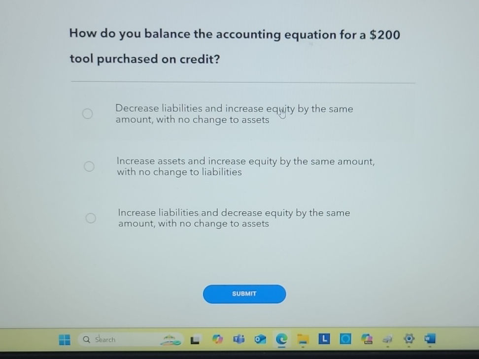 How do you balance the accounting equation | StudyX