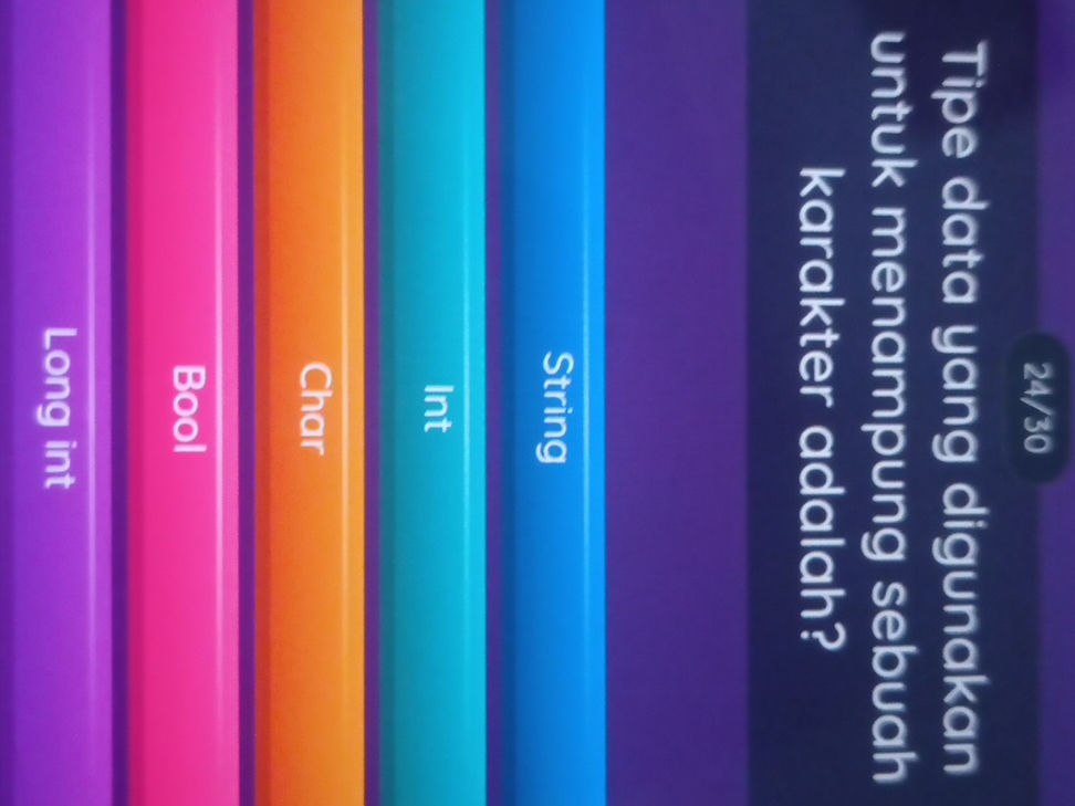 Tipe data yang digunakan untuk menampung | StudyX