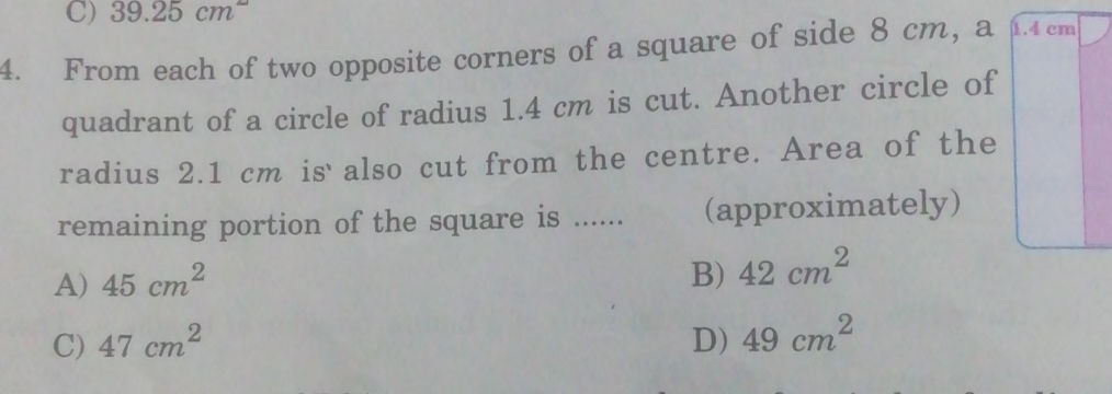 4. From each of two opposite corners of a | StudyX