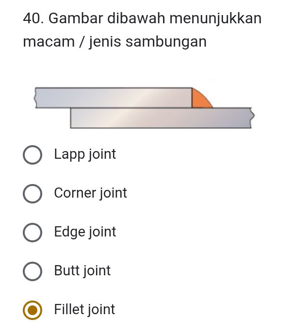 40. Gambar dibawah menunjukkan macam / jenis | StudyX