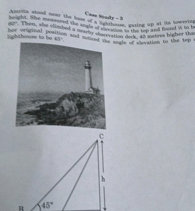 Case Study - 3 Amrita stood near the base of