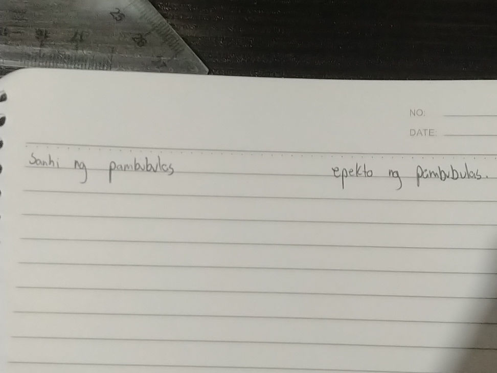 Sanhi ng pambubulas epekto ng pambubulas. | StudyX