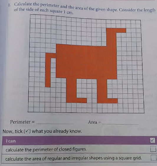 1. Calculate the perimeter and the area of | StudyX