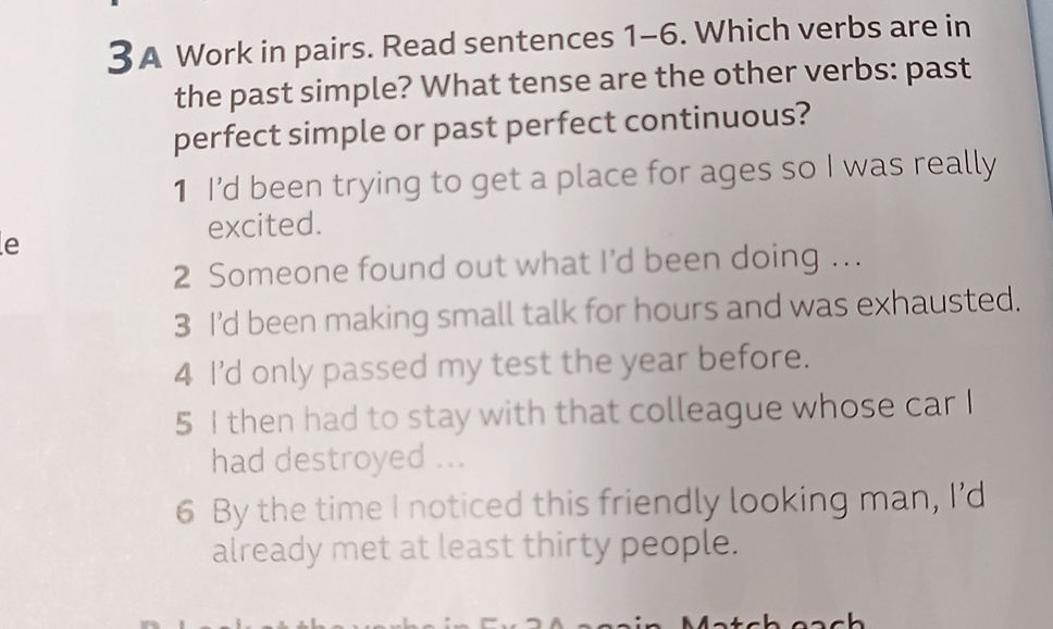 3A Work in pairs. Read sentences 1-6. Which | StudyX