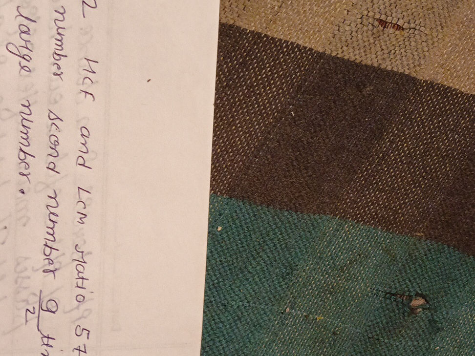 2. HCF and LCM ratio 5:7 second number 9 | StudyX