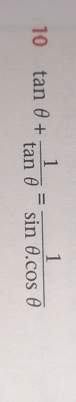 Trigonometric Identity Proof: tan(theta) + | StudyX