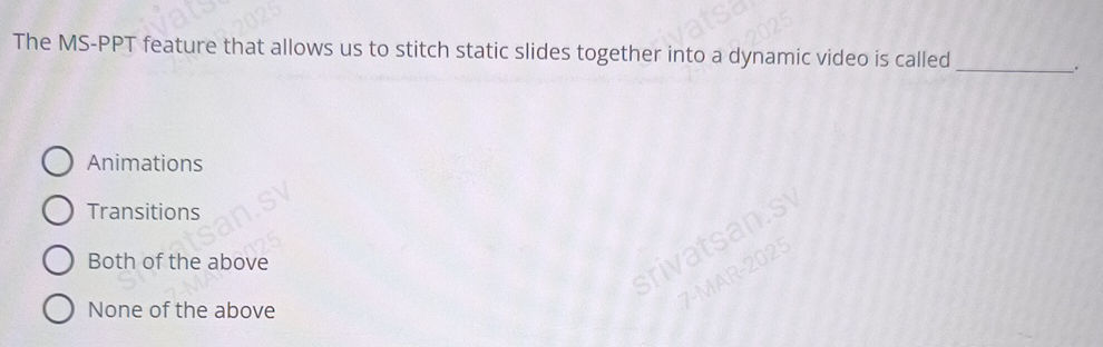 The MS-PPT feature that allows us to stitch | StudyX