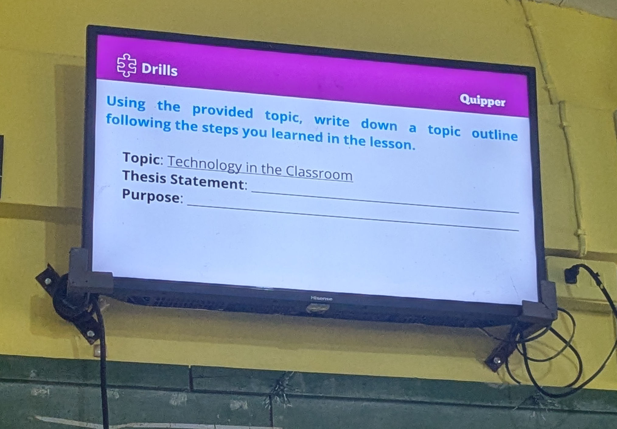 Using the provided topic, write down a topic | StudyX