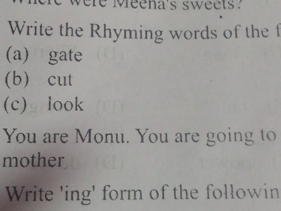 Write the Rhyming words of the f (a) gate | StudyX