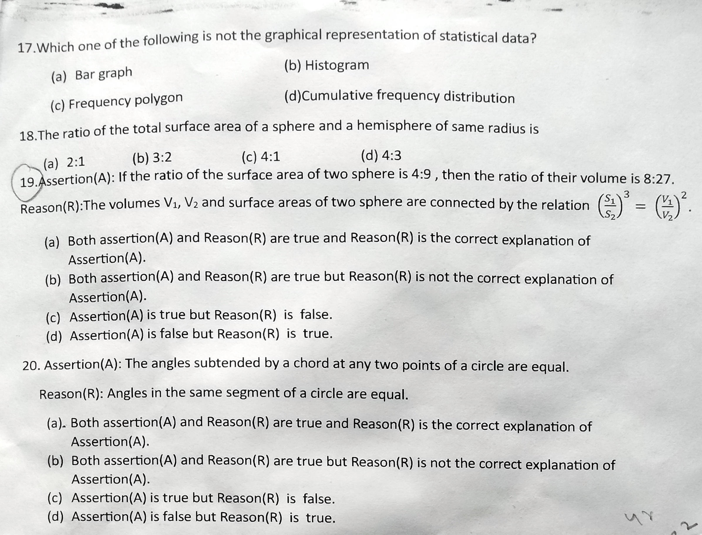 17. Which one of the following is not the | StudyX