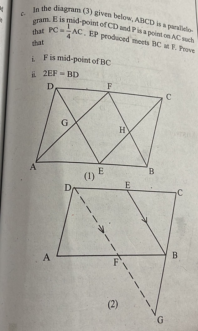 In the diagram (3) given below, ABCD is a | StudyX
