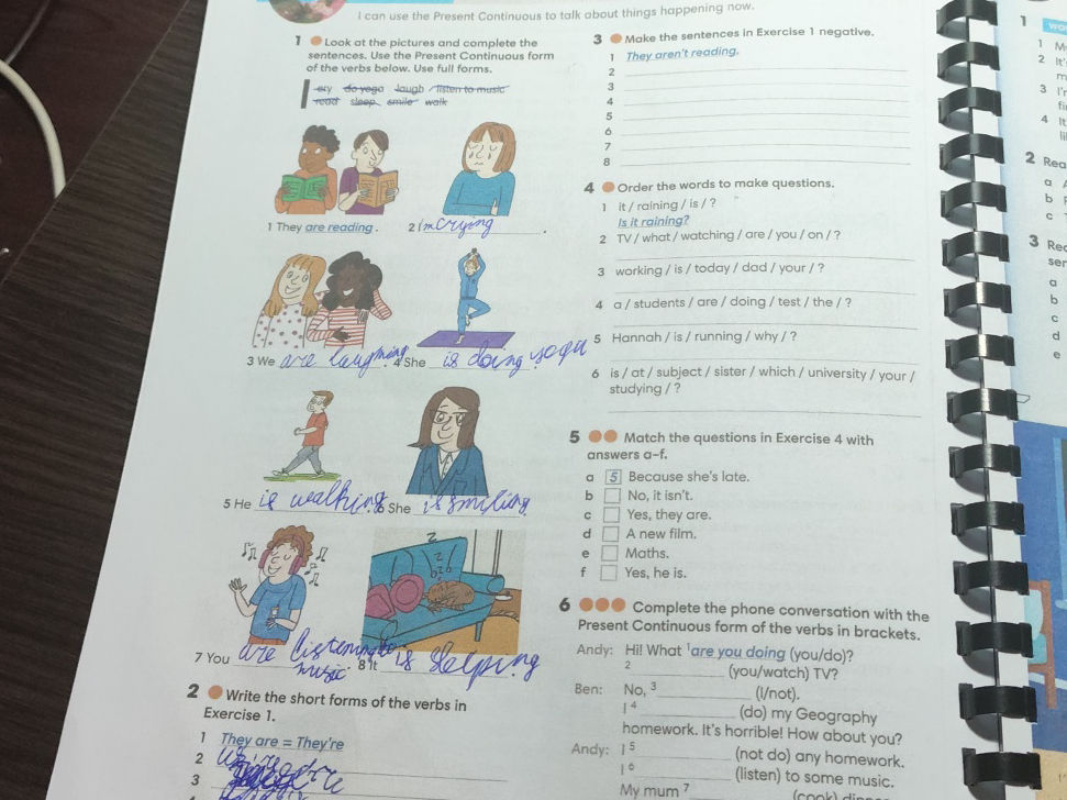 1 Look at the pictures and complete the | StudyX