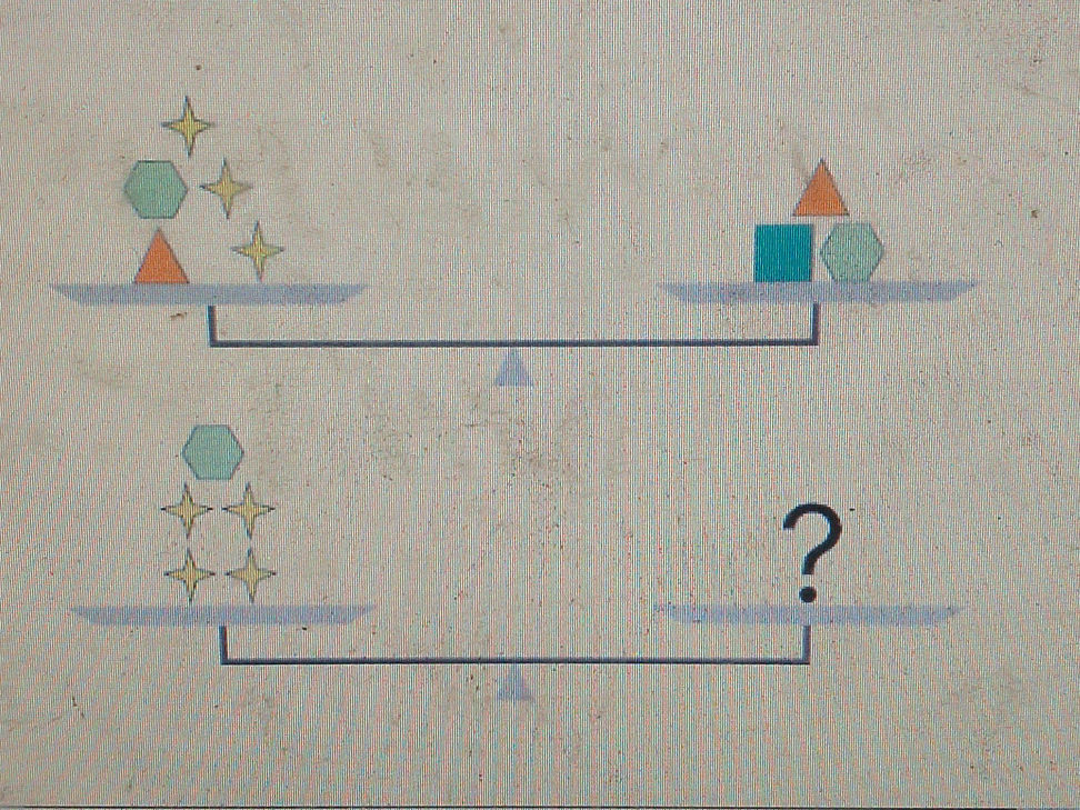 The image shows a balance scale problem. The | StudyX