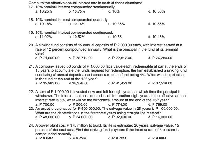Compute the effective annual interest rate | StudyX
