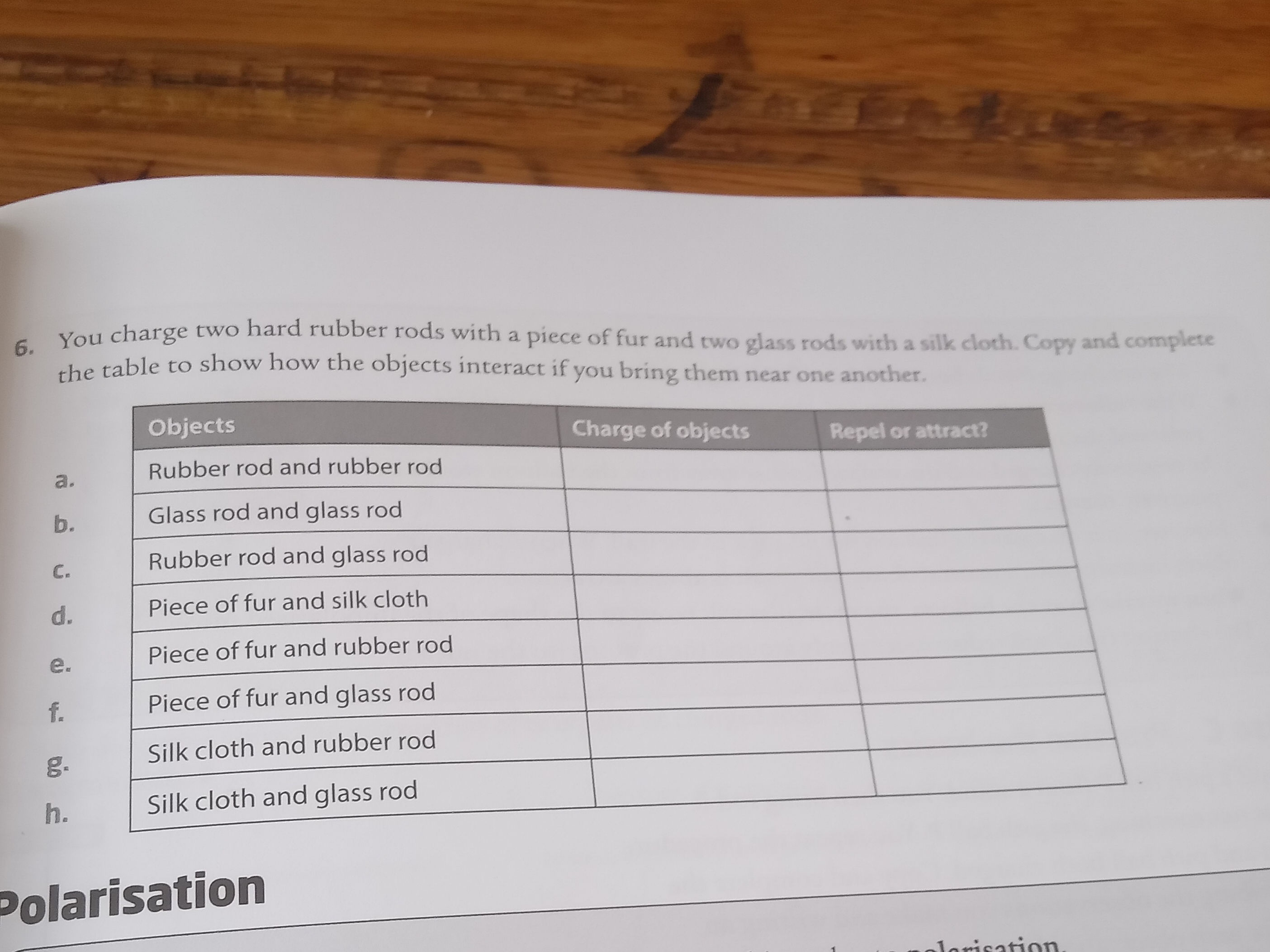 6. You charge two hard rubber rods with a | StudyX