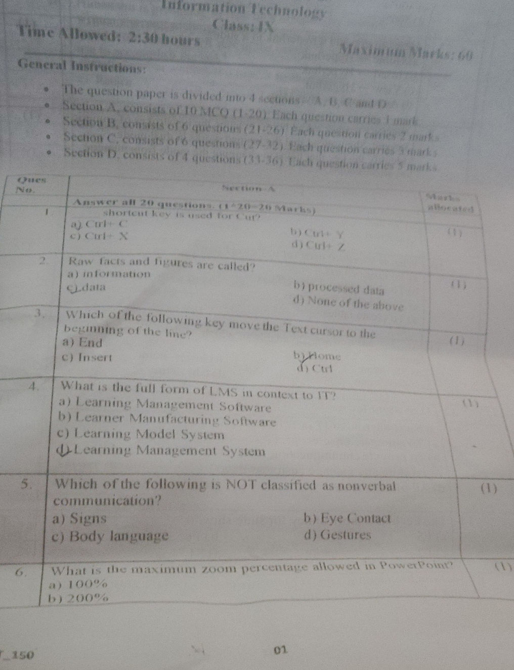 1. shortcut key is used for Cut? a) Ctrl+C | StudyX