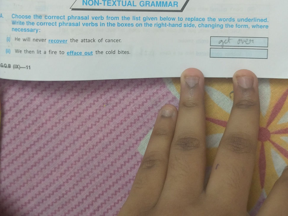 A. Choose the correct phrasal verb from the | StudyX