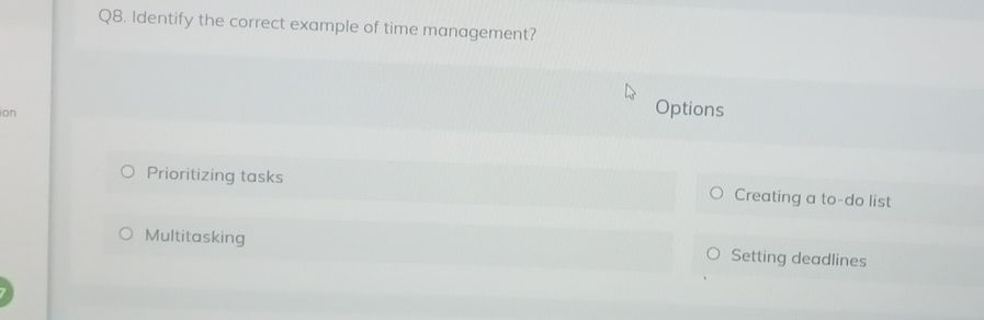 Q8. Identify the correct example of time | StudyX