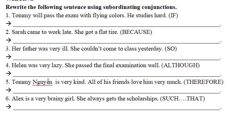 Rewrite the following sentence using | StudyX