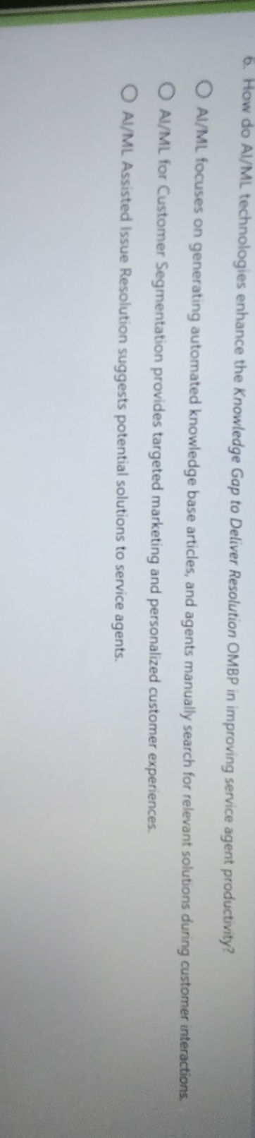 6. How do AI/ML technologies enhance the | StudyX