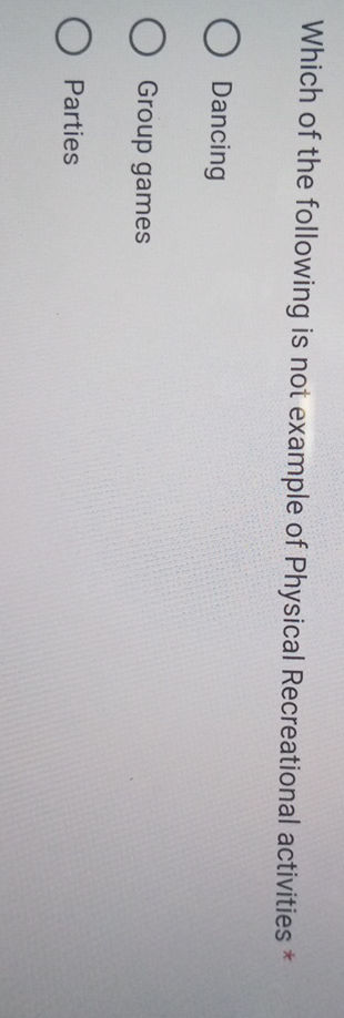 Which of the following is not example of | StudyX