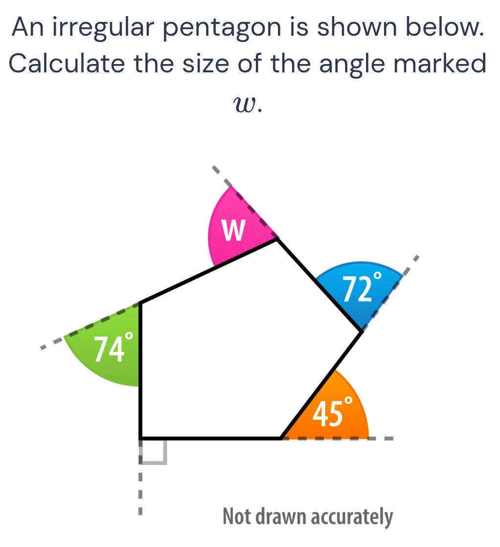 An irregular pentagon is shown below. | StudyX