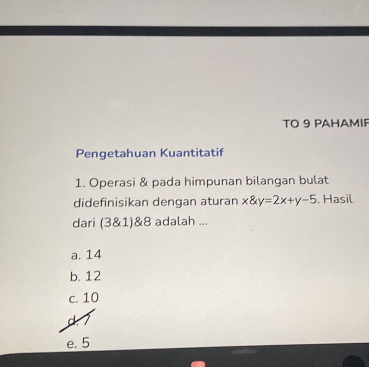 1. Operasi pada himpunan bilangan bulat | StudyX