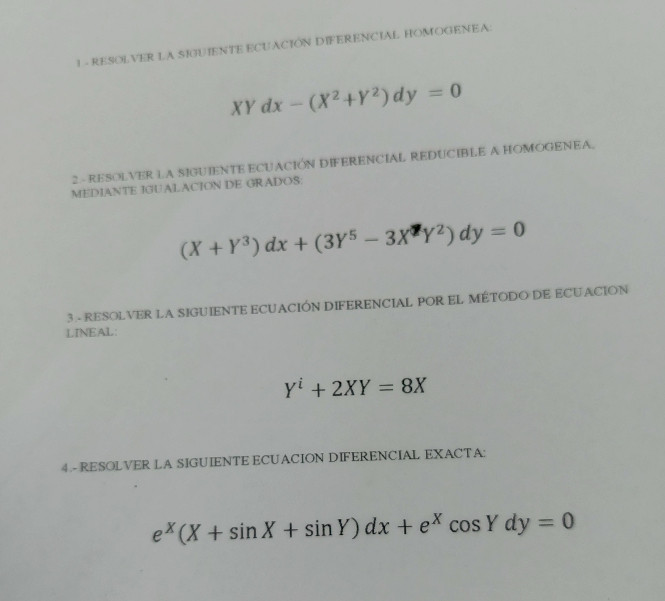 1.- RESOLVER LA SIGUIENTE ECUACIÓN | StudyX