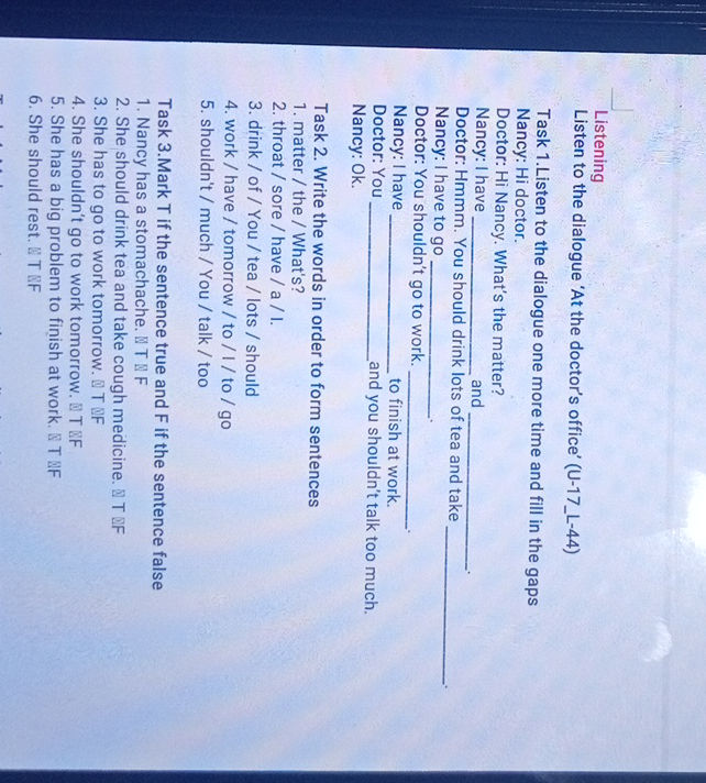 Task 1. Listen to the dialogue one more time | StudyX