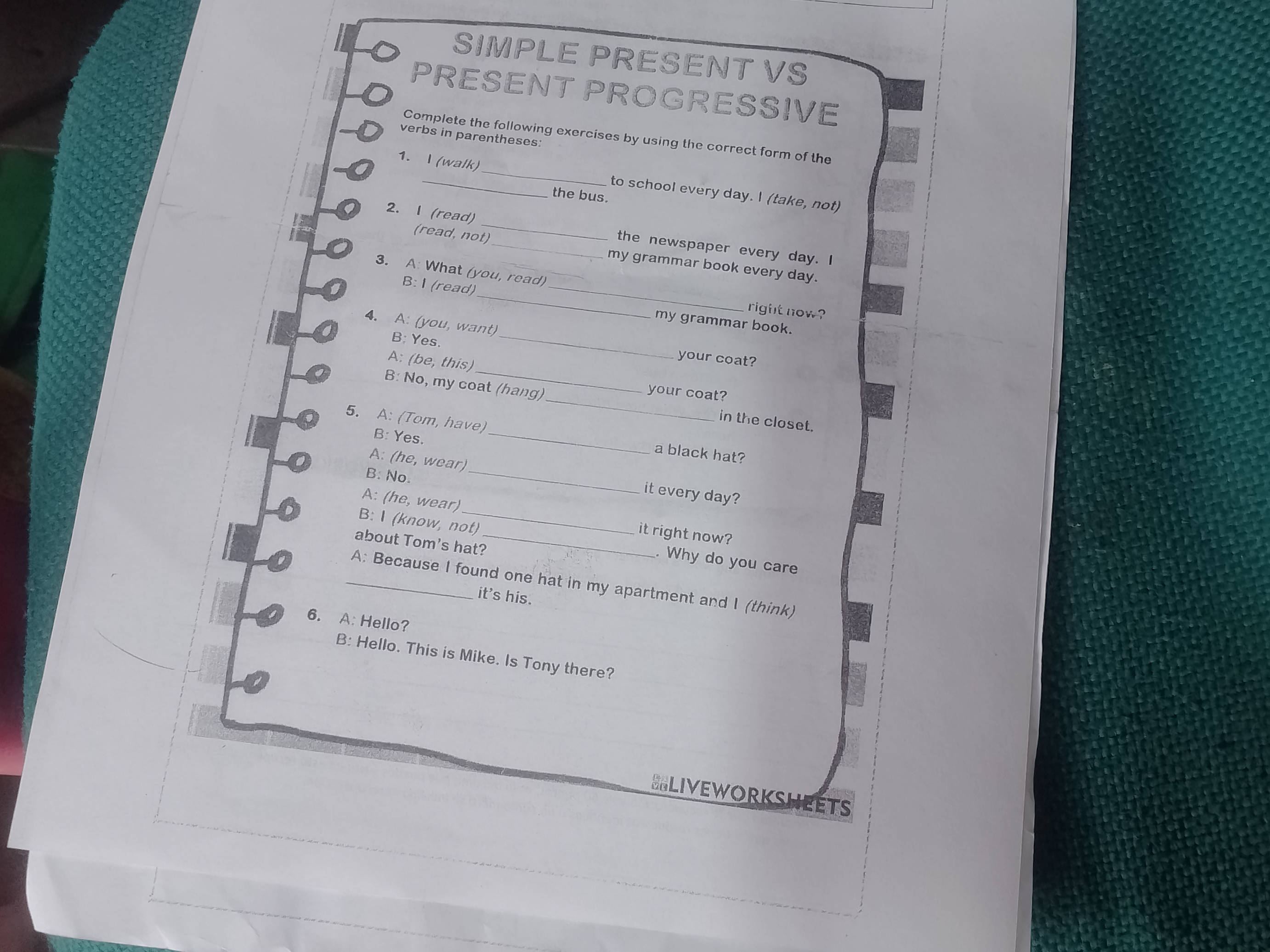 Complete the following exercises by using | StudyX