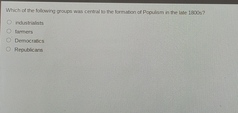 Which of the following groups was central to | StudyX