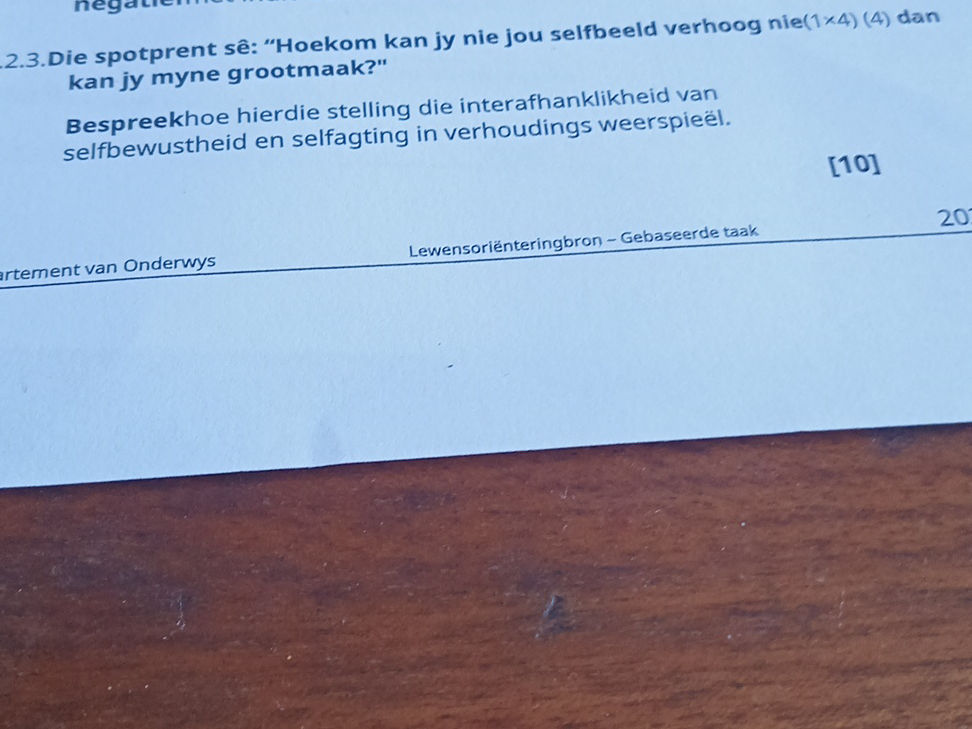 2.3. Die spotprent sê: "Hoekom kan jy nie | StudyX