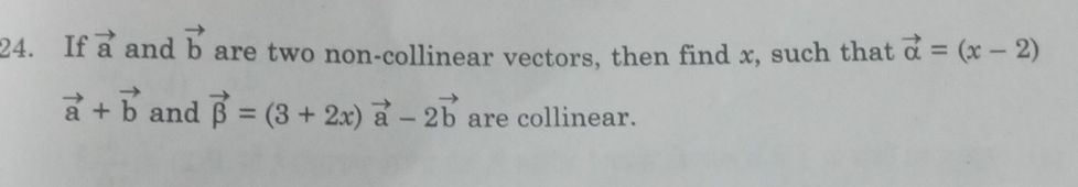 If ${a}$ and ${b}$ are two non-collinear