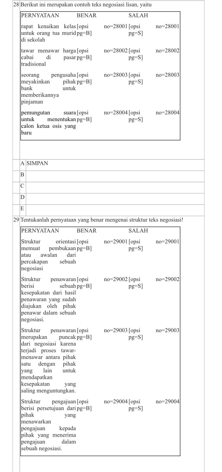 28 Berikut ini merupakan contoh teks | StudyX