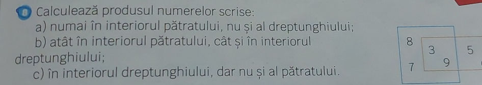 Calculează produsul numerelor scrise: a) | StudyX