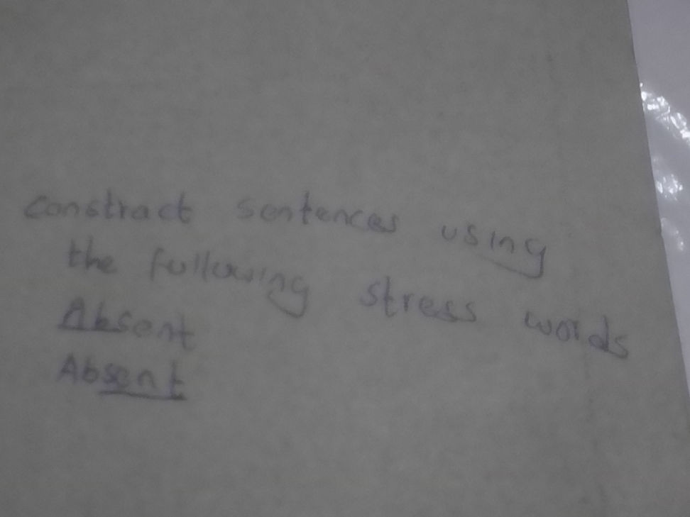 Construct sentences using the following | StudyX