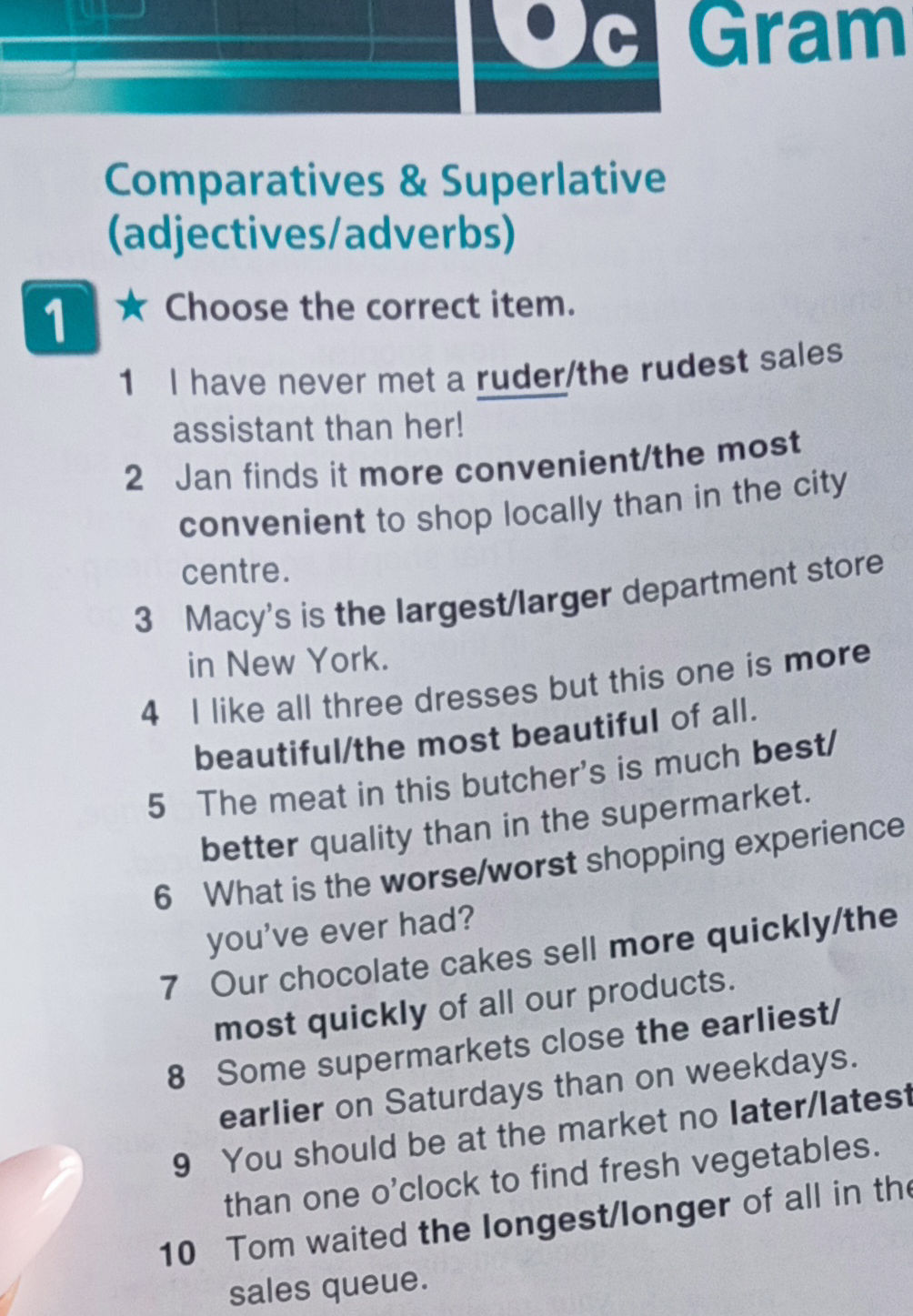 Comparatives Superlative | StudyX