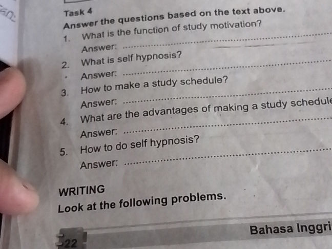 Task 4 Answer the questions based on the | StudyX