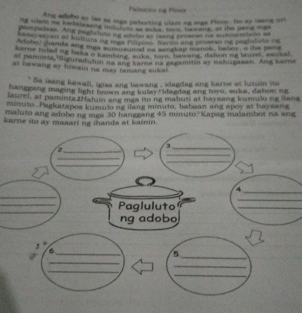 The image describes the process of cooking | StudyX