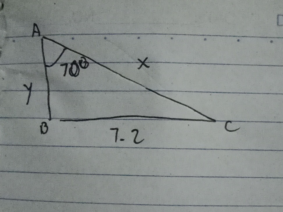 A right triangle is shown with angle A | StudyX