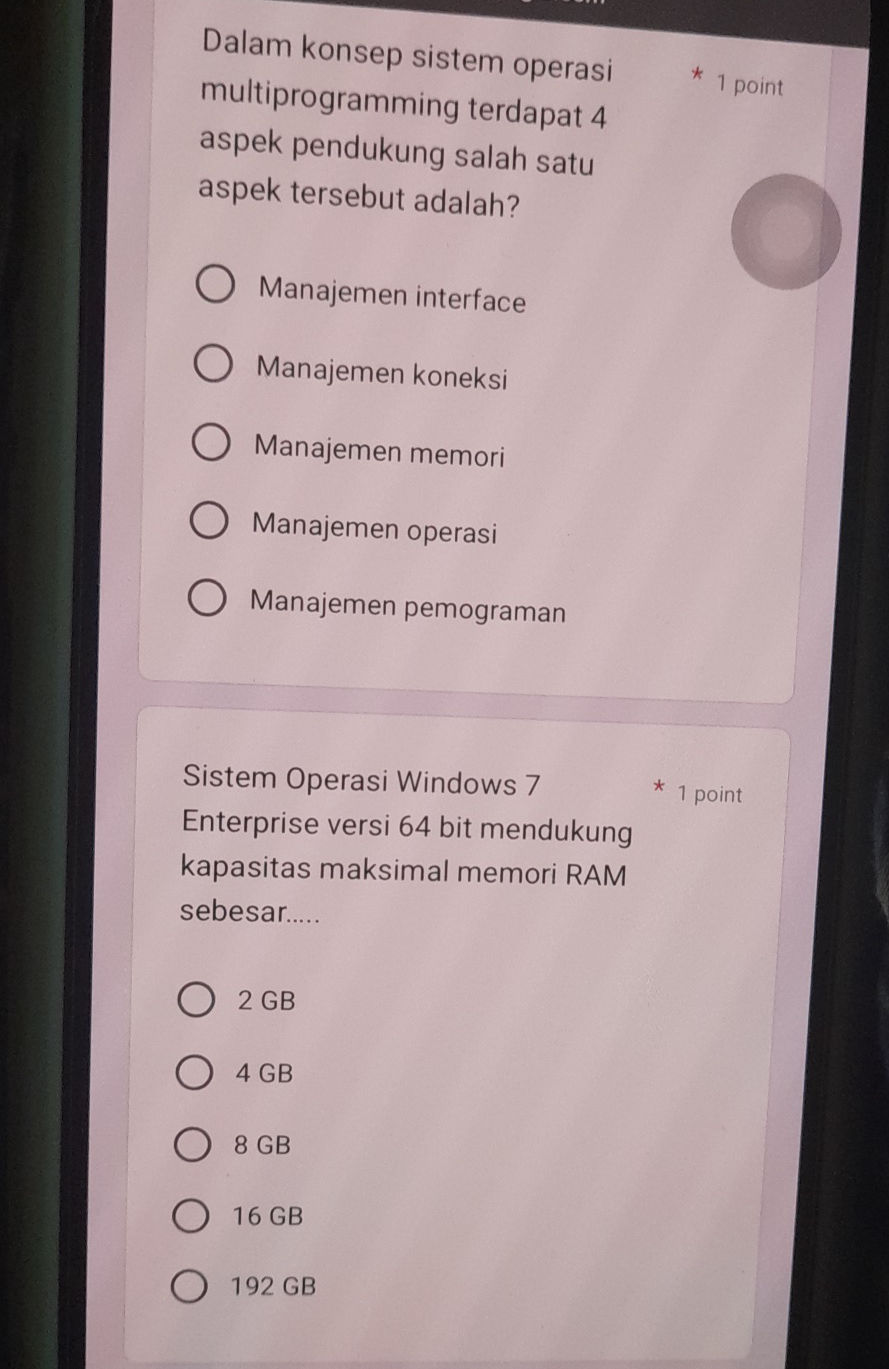 Dalam konsep sistem operasi multiprogramming | StudyX
