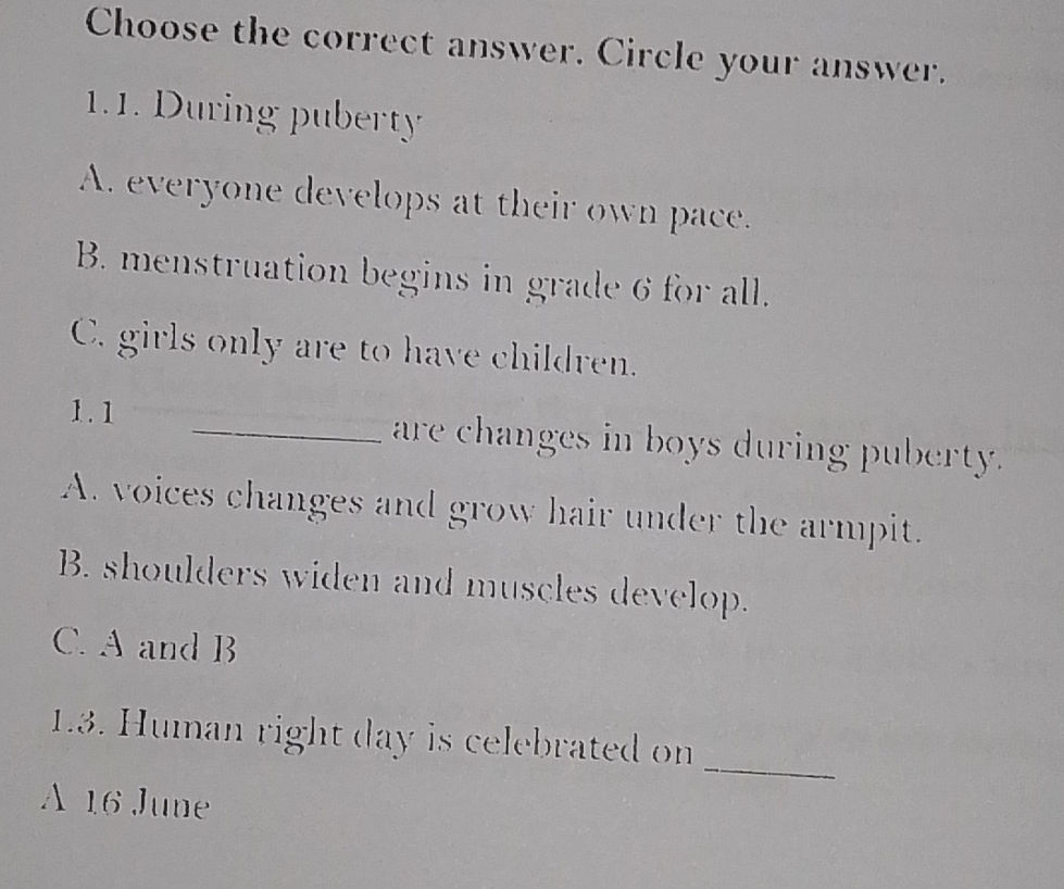 Choose the correct answer. Circle your | StudyX
