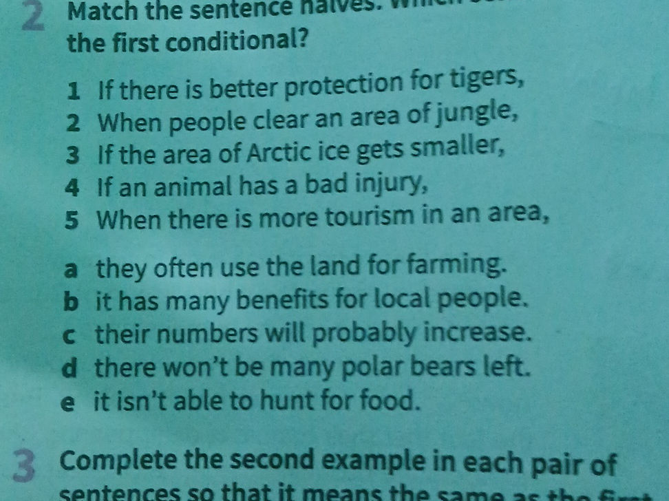 2 Match the sentence halves. Which sentence | StudyX