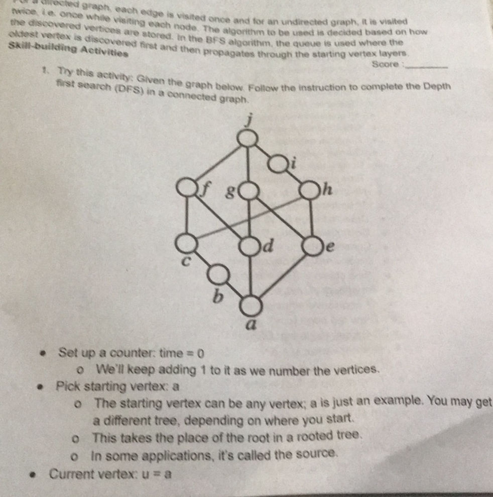1. Try this activity: Given the graph below. | StudyX