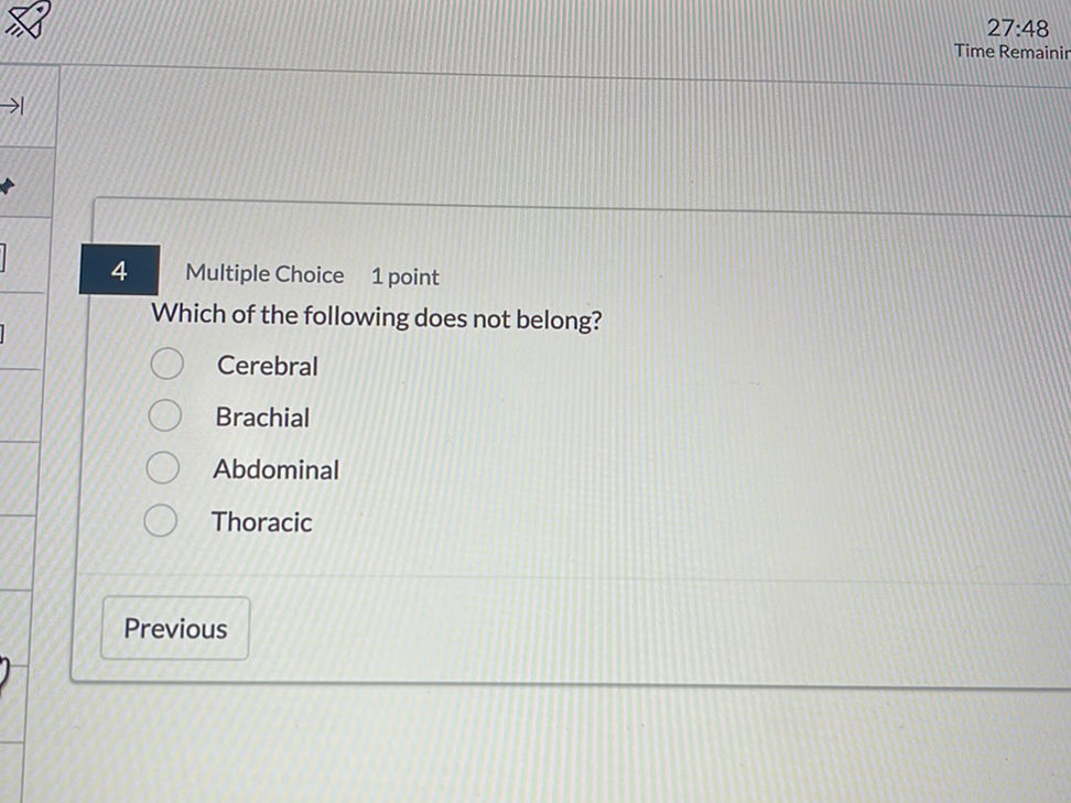 Which of the following does not belong? | StudyX