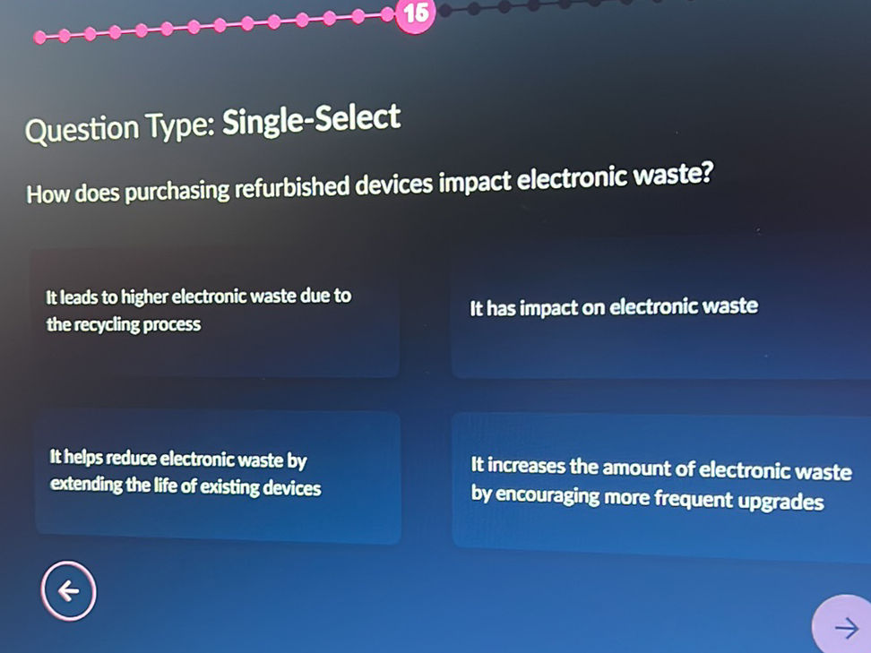How does purchasing refurbished devices