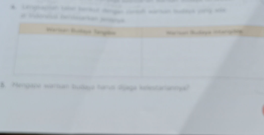 6. Lengkapilah tabel berikut dengan contoh | StudyX