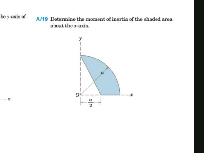 Determine the moment of inertia of the | StudyX